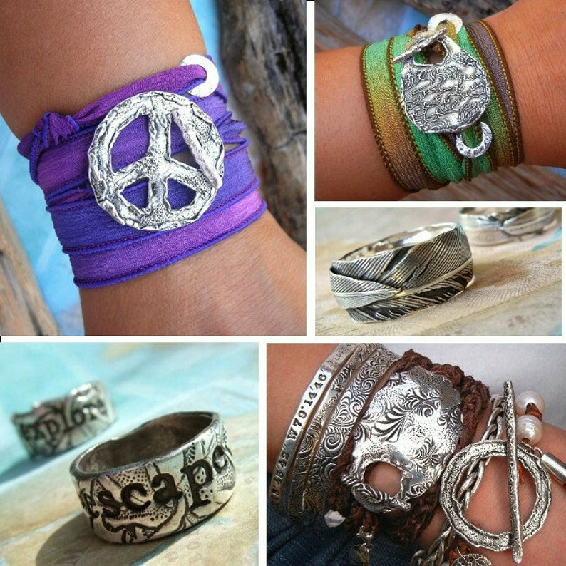 Gypsy Jewelry Feather Jewelry Gypsy Ring Silver Gypsy - Etsy UK