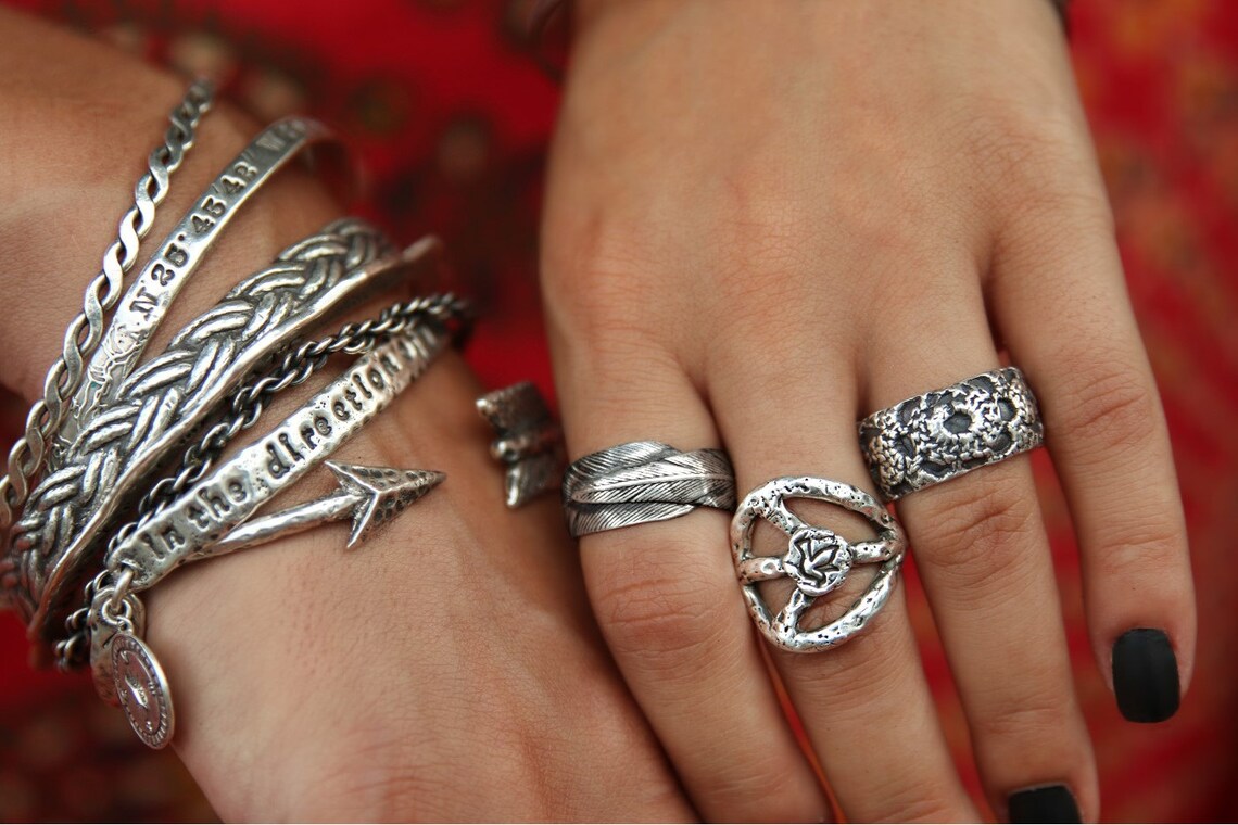 Gypsy Jewelry Boho Boho Jewelry Silver Ring Gypsy Silver - Etsy