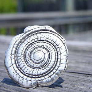 Nautical Jewelry, Silver Sea Shell Ring, Nautical Spiral Shell Ring ...