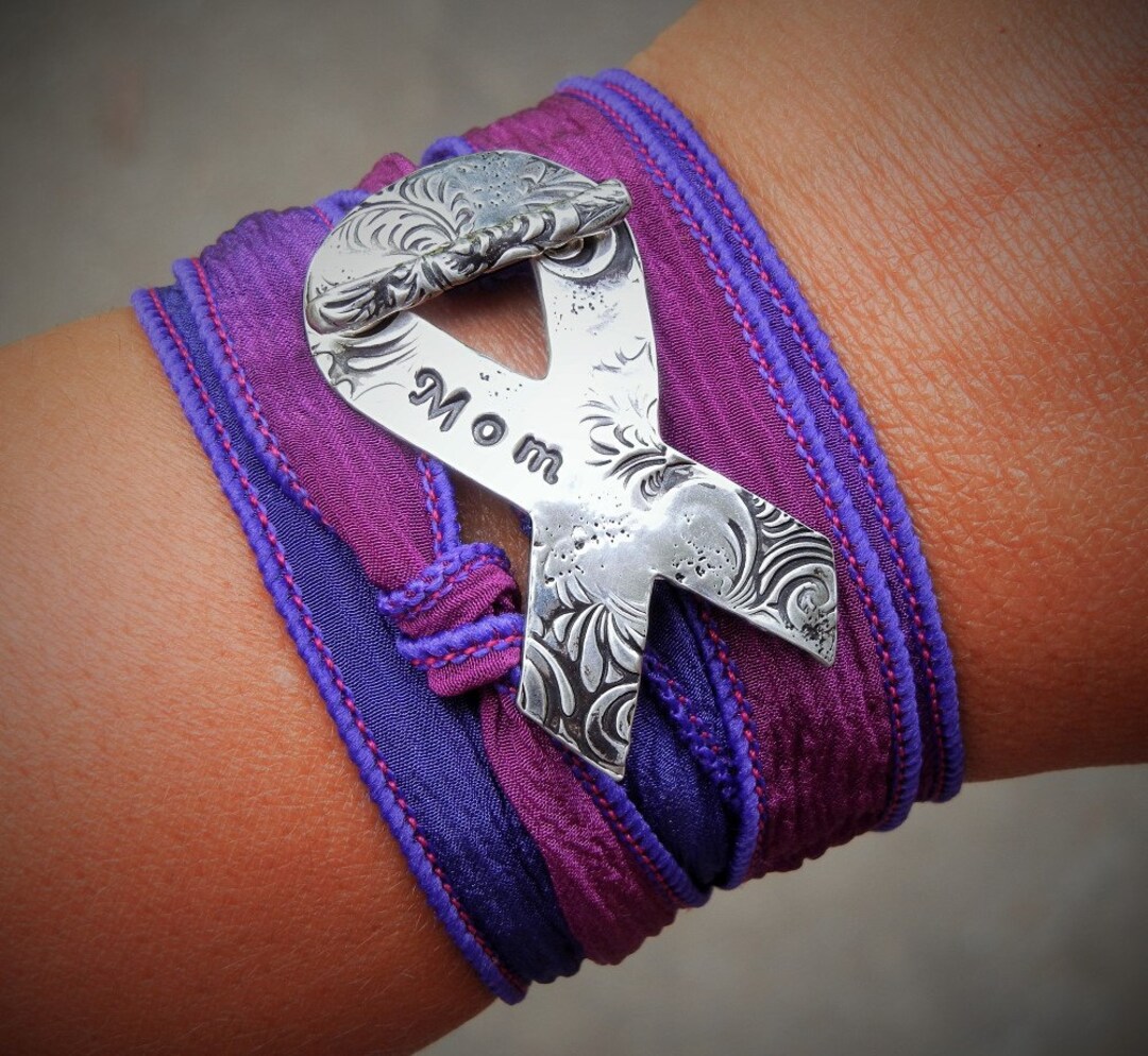 Personalized Cancer Awareness Jewelry, Personalized Survivor Ribbon ...