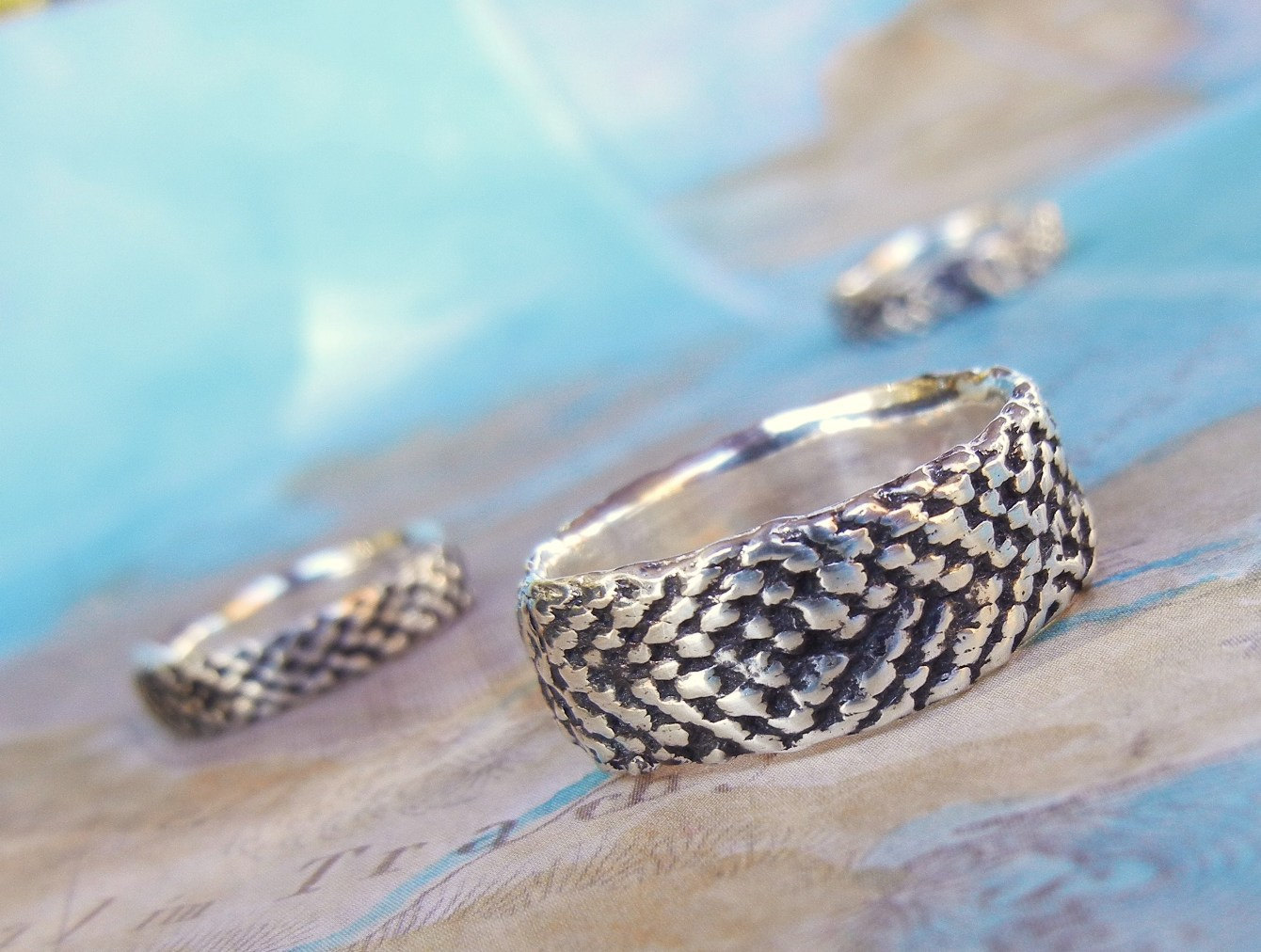 Woven Jewelry, Woven Ring, Knit Jewelry, Knit Ring, KNITTTED Jewelry ...