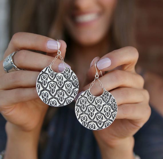 Gypsy Earrings Gypsy Jewelry Ethnic Earrings Hippie Jewelry Crescent Moon Earrings Gypsy Fashion Jewelry Gyspy Style Jewelry Earrings Etsy