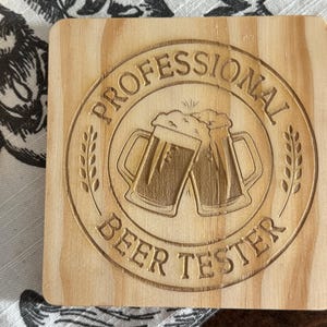 Beer Coasters 4x4 With Holder (set of 6 Coasters). Fun and Fabulous ...