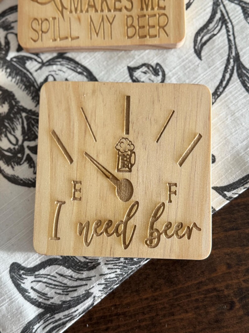 Beer Coasters 4x4 With Holder (set of 6 Coasters). Fun and Fabulous ...