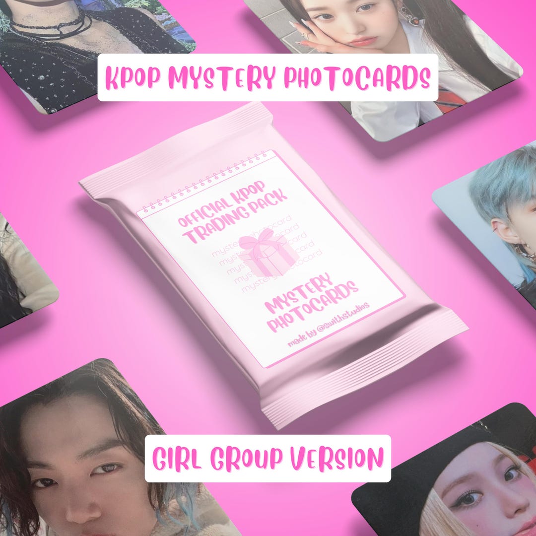 Official Kpop Mystery Photocard Girl Group Version | Trading Card ...