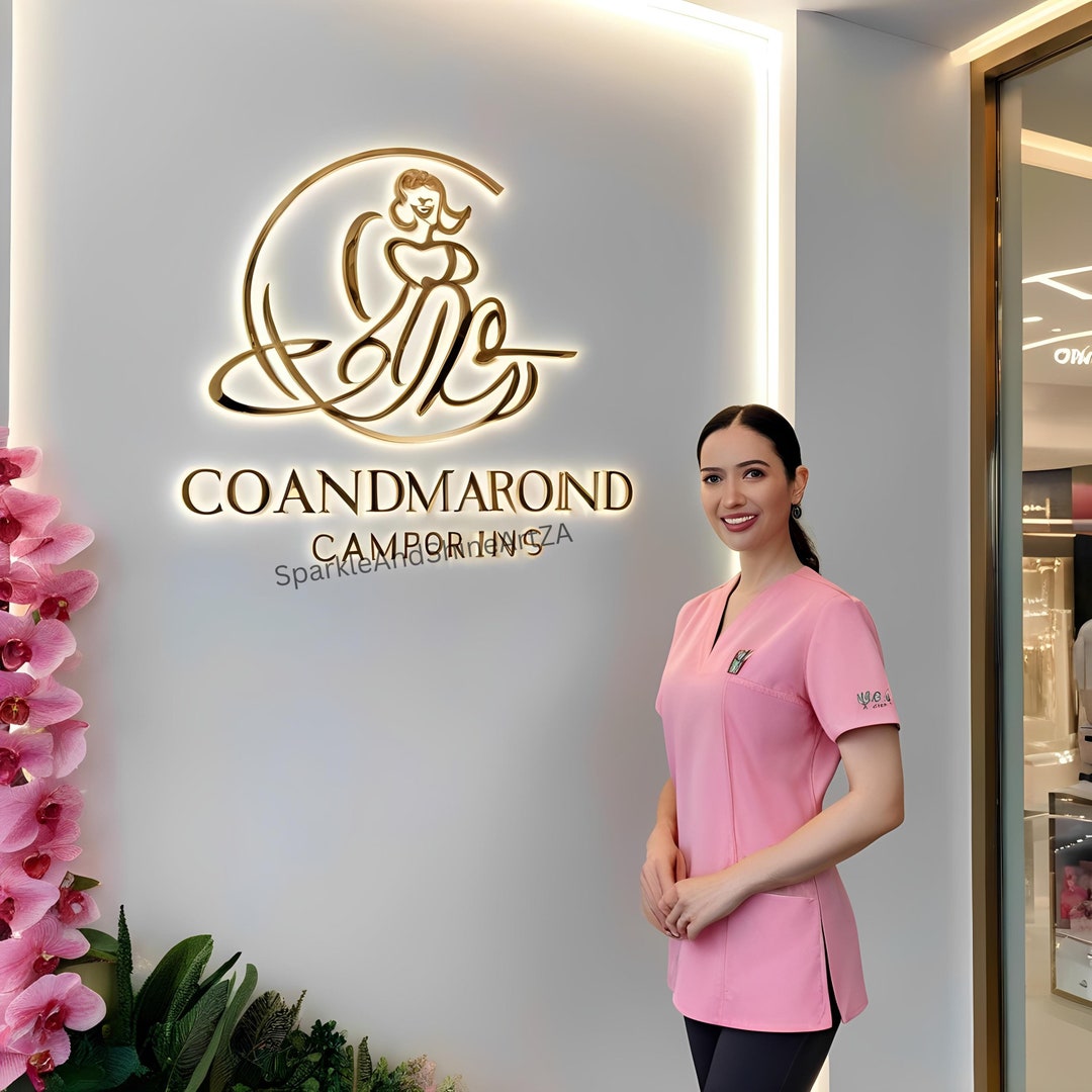 Custom Backlit Sign, Salon Logo Sign, Lasercut Sign for Business , 3D ...