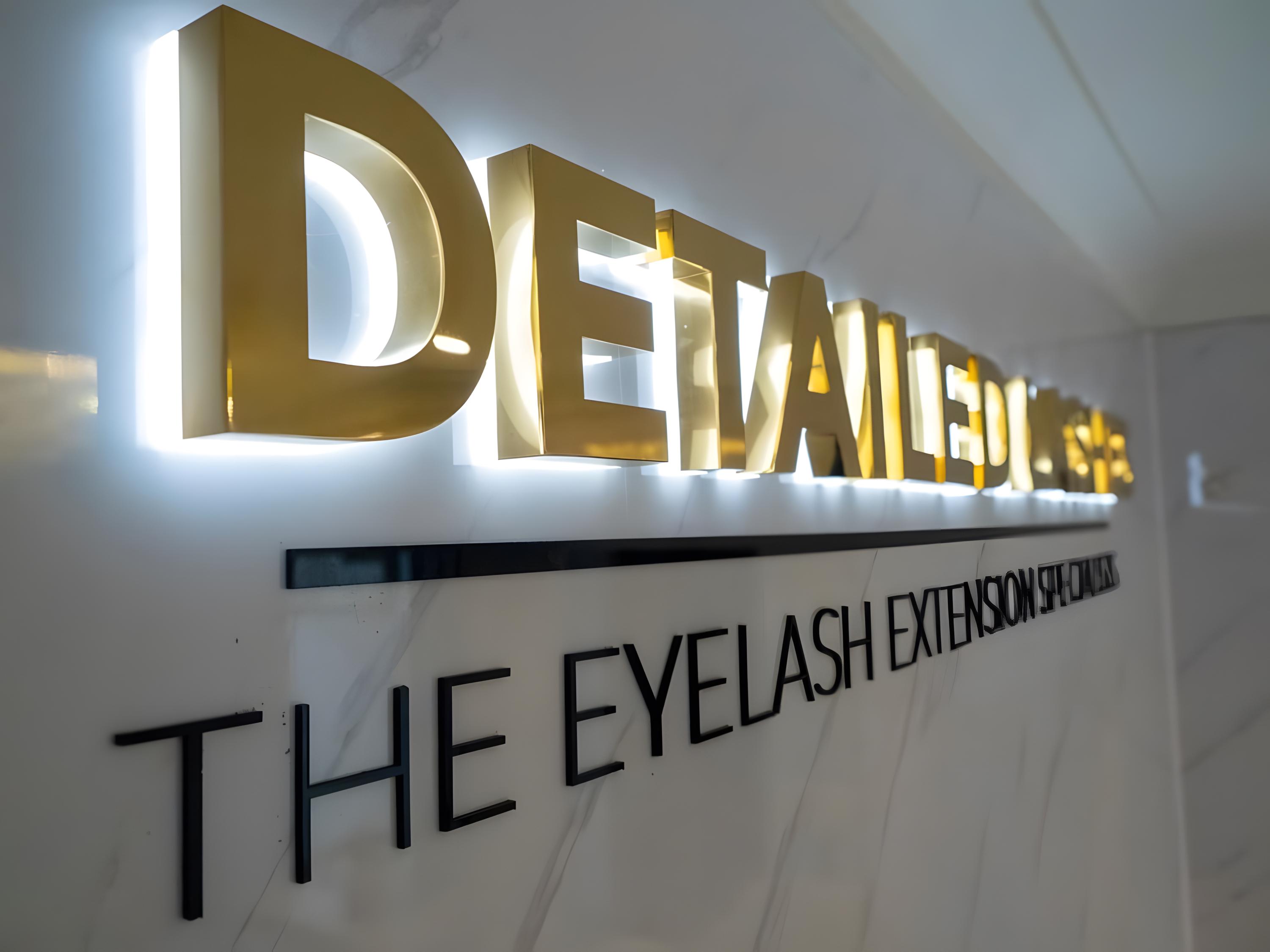 Custom Salon Sign, 3D Metal Backlit Sign, Business Logo Sign ...