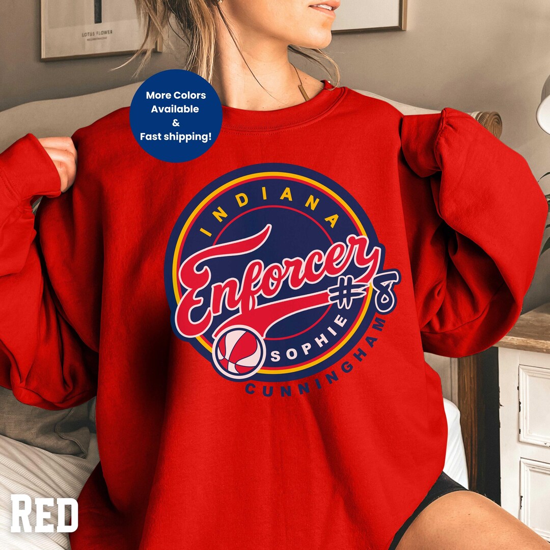 Sophie Cunningham Indiana Enforcer Crewneck, Fever Basketball Long ...
