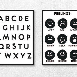 Homeschool Prints, Educational Posters Set of 2, Montessori, Classroom ...