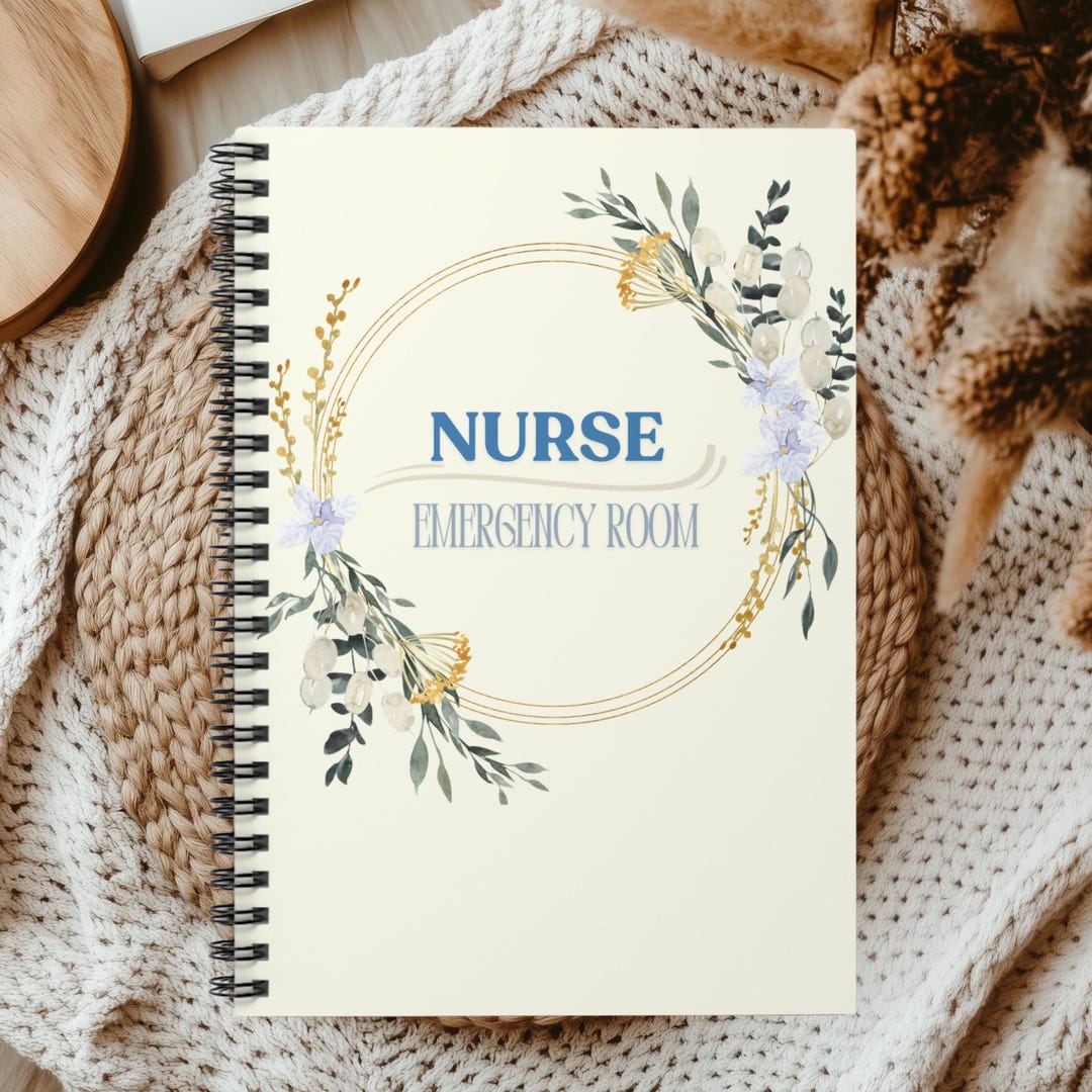 Spiral Notebook - Emergency Room Nurse Notebook, Ruled Line, Gift for ...