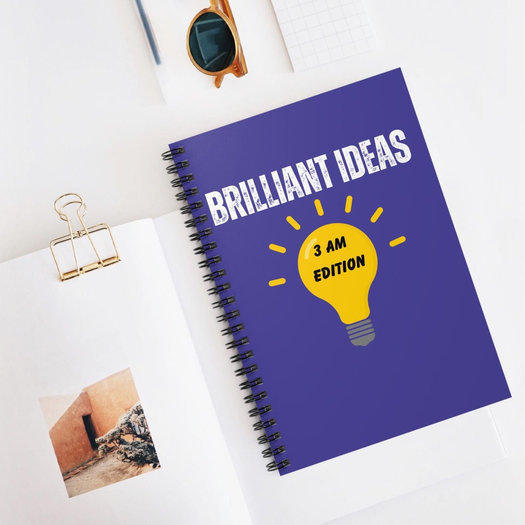 Funny Spiral Notebook - Brilliant Ideas Funny Office Journal, Sarcastic ...