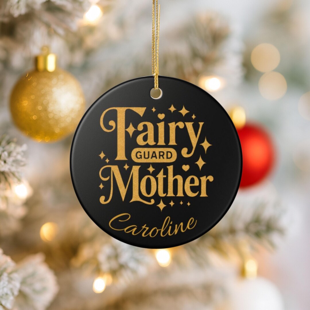 Fairy Guard Mother Ornament Personalized Ceramic Christmas Gift for ...