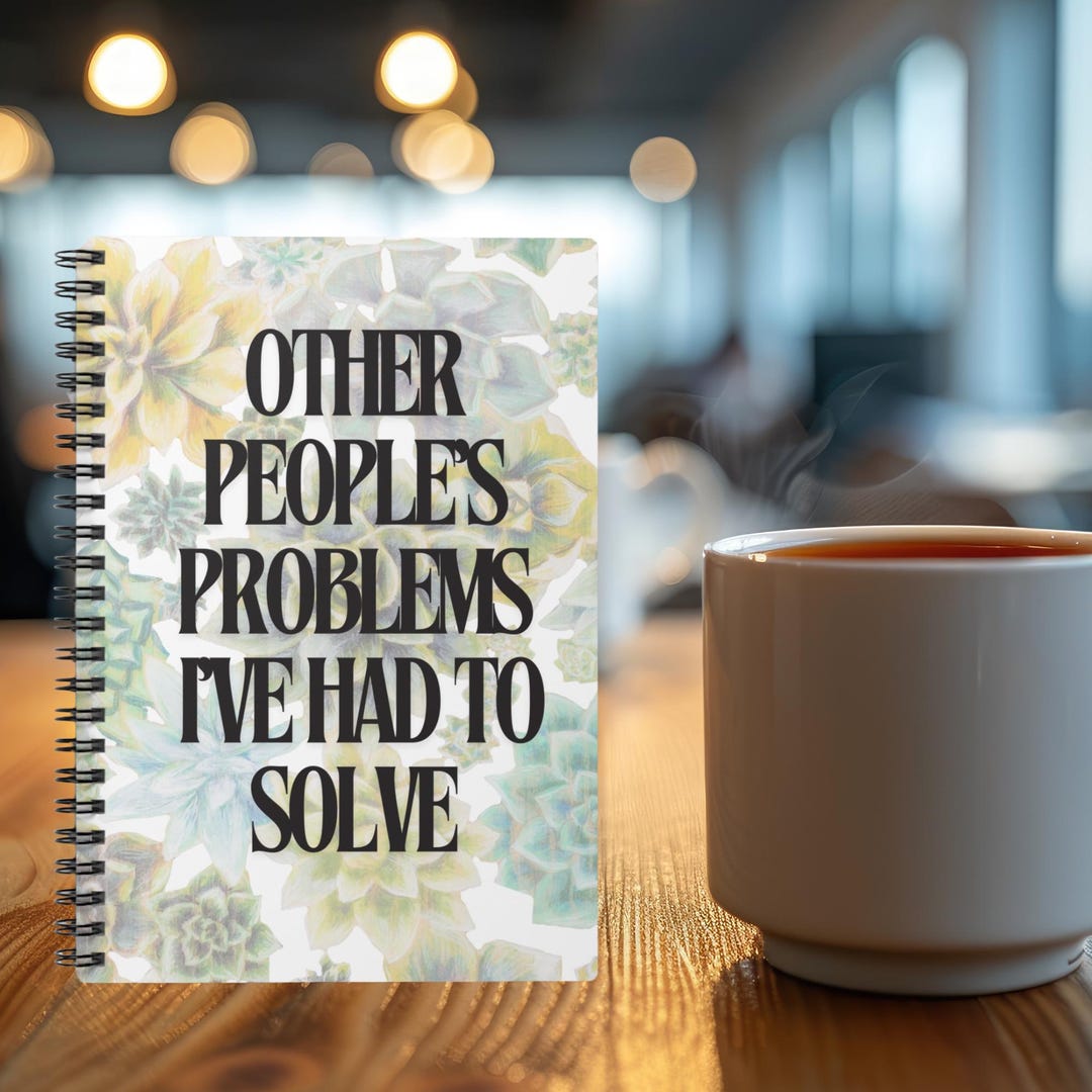 Funny Office Notebook, Notebook, Funny Notebook, Work Gift, Spiral ...