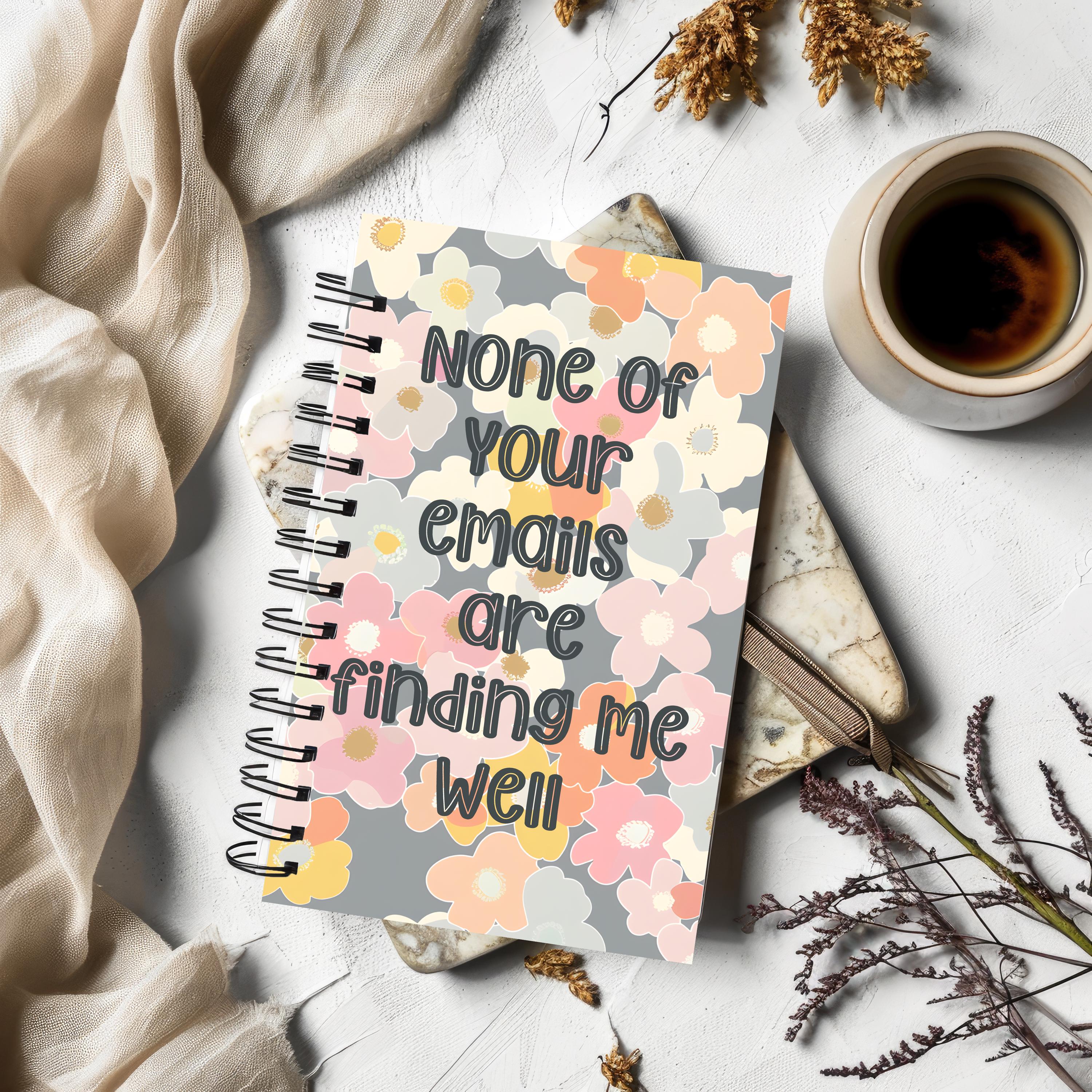 Funny Office Notebook, Notebook, Funny Notebook, Work Gift, Spiral ...