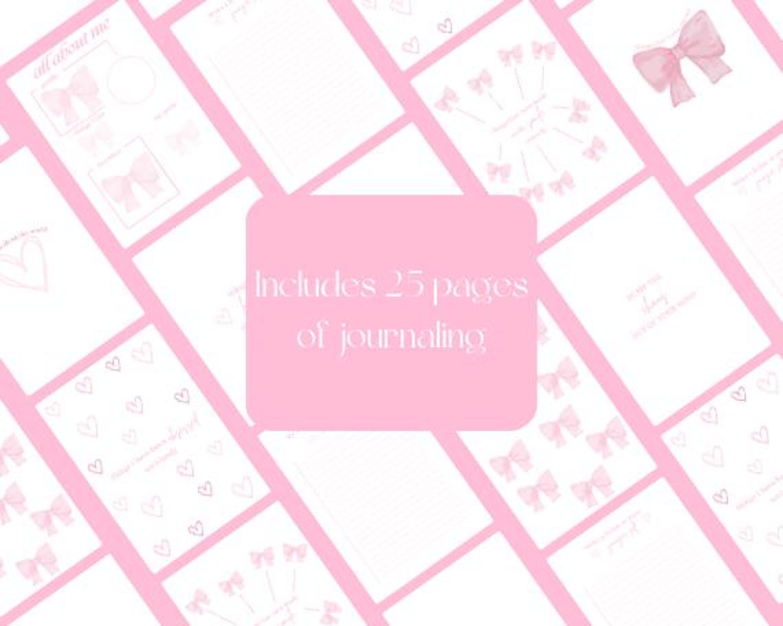 Girlie Journaling: a Pink Coquette Journal - Etsy