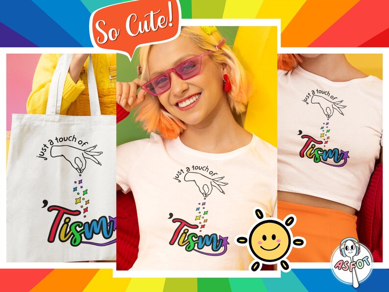 Just a Touch of Tism SVG Digital Download, Autistic Humor Instant ...