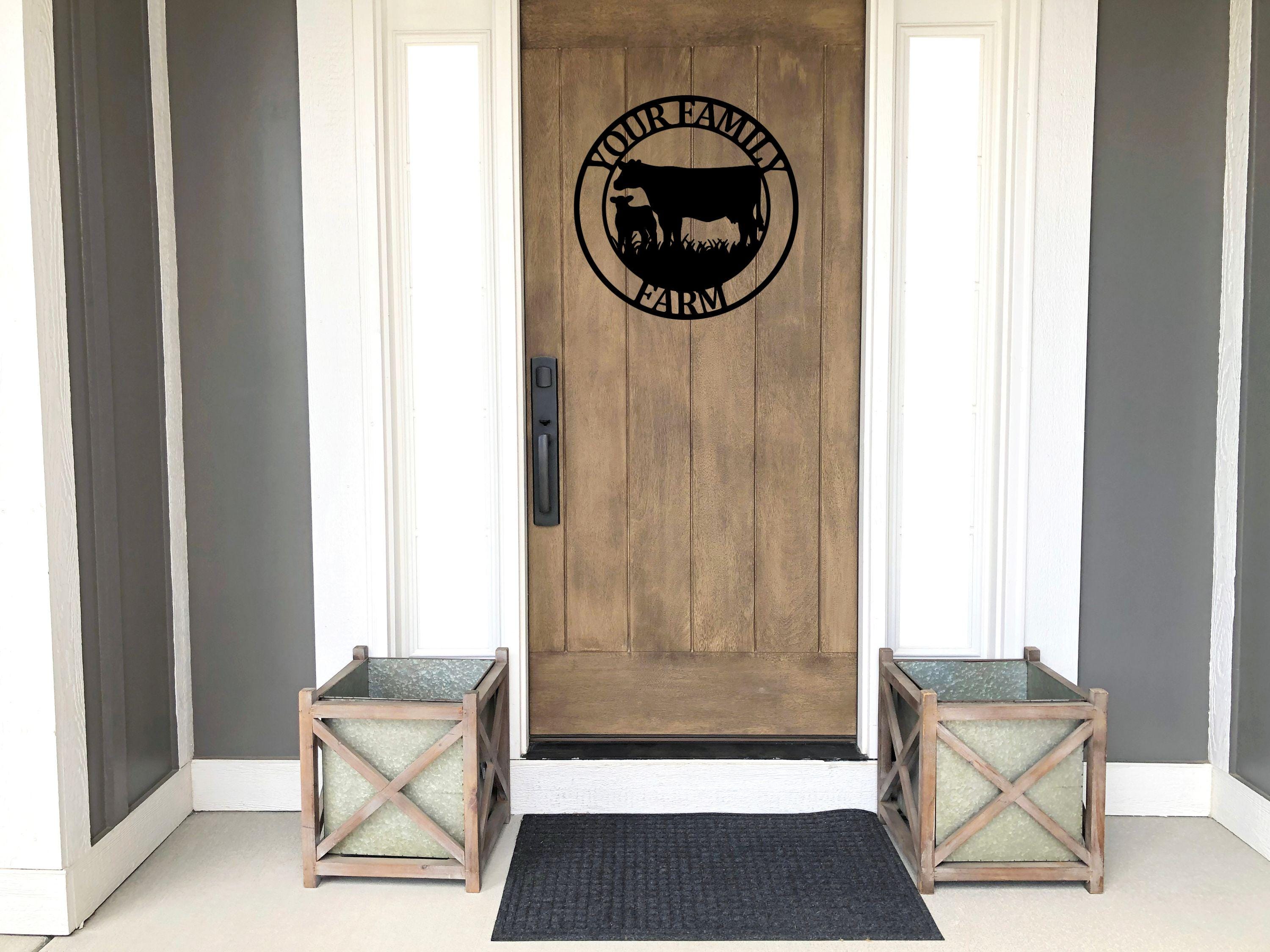 Custom Farm Sign | Tractor Farm Sign | Cow Farm Sign - Etsy