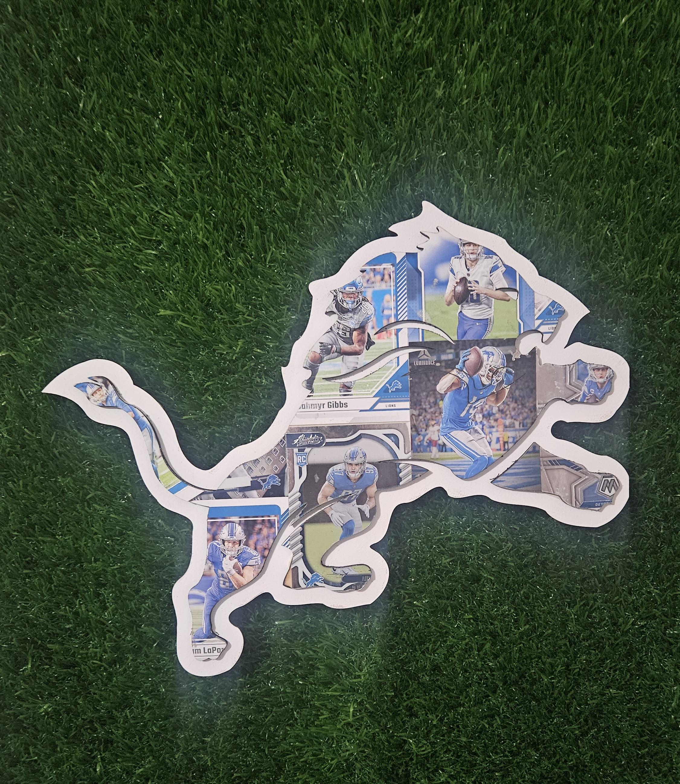 A Custom NFL Team Sports Card Wall Logo - Etsy