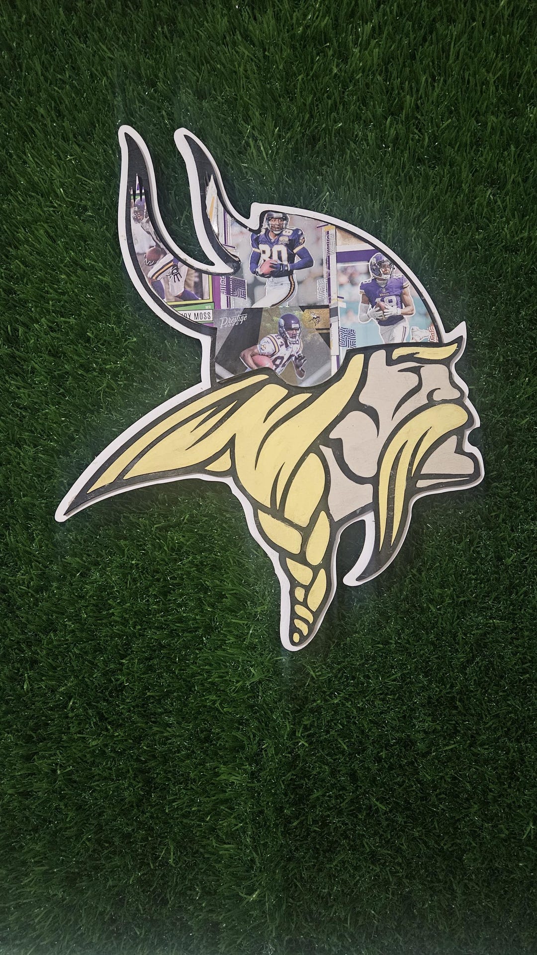 A Custom NFL Team Sports Card Wall Logo - Etsy