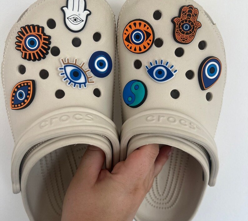 Evil Eye Croc Charm Bundle Evil Eye Croc Bundle Evil Eye Jibbitz Evil Eye Themed Croc Charms for ...