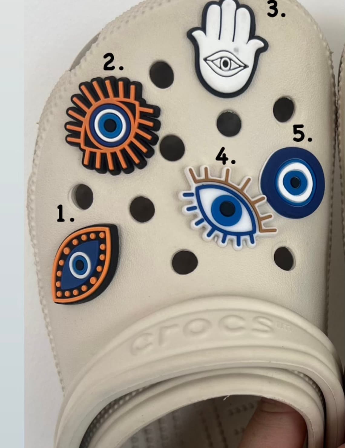 Evil Eye Croc Charm Bundle Evil Eye Croc Bundle Evil Eye Jibbitz Evil ...