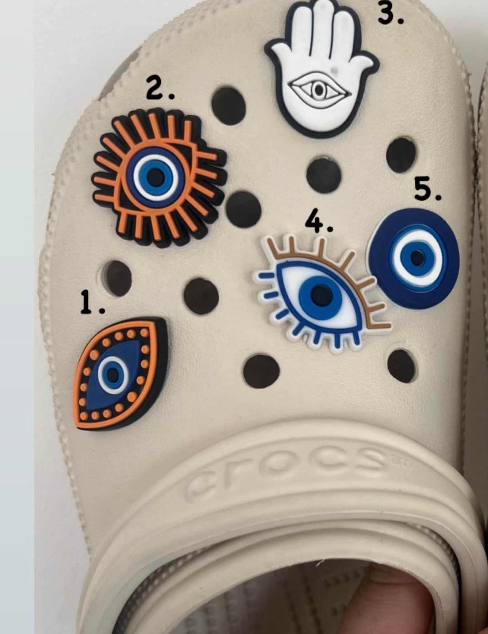 Evil Eye Croc Charm Bundle Evil Eye Croc Bundle Evil Eye Jibbitz Evil ...