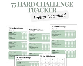 75 Hard Tracker Challenge - Etsy