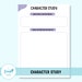 Character Study Template Printable Christian Printable for Kids ...