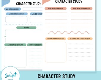 Passage Study Template Printable | Christian Printable for Kids | Bible ...
