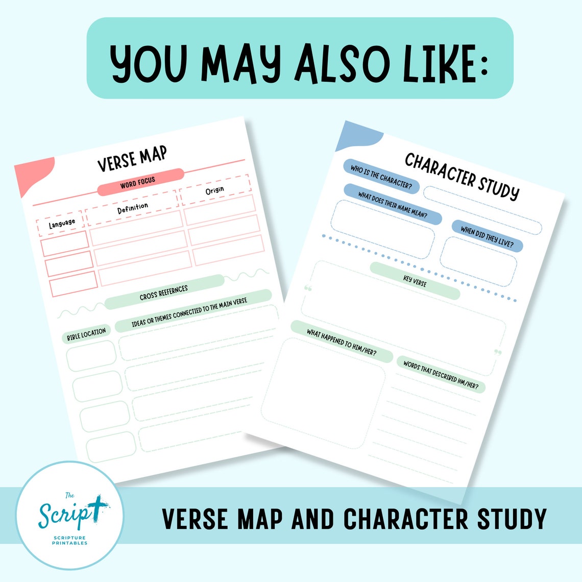 Passage Study Template Printable | Christian Printable for Kids | Bible ...