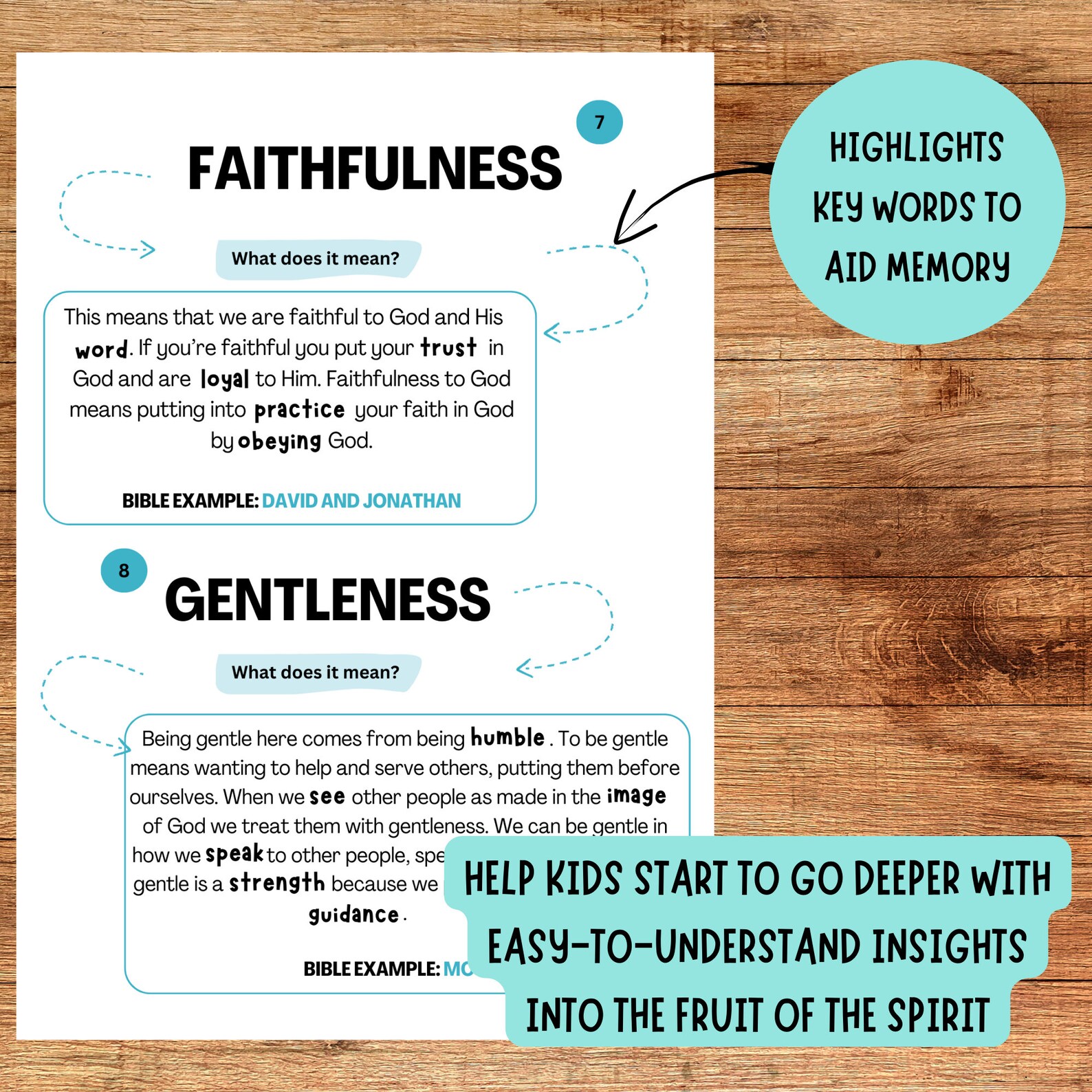 Fruit of the Spirit Worksheet Kids, NIV, Homeschool, Sunday School ...