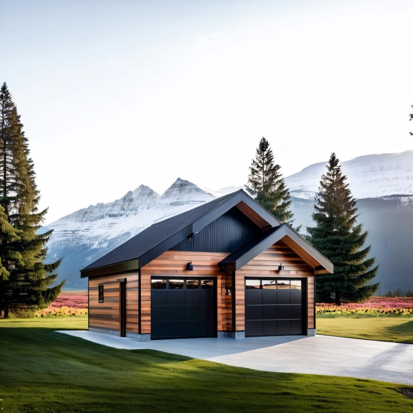22' X 24' Detached Double Car Garage | Gable Roof - Etsy