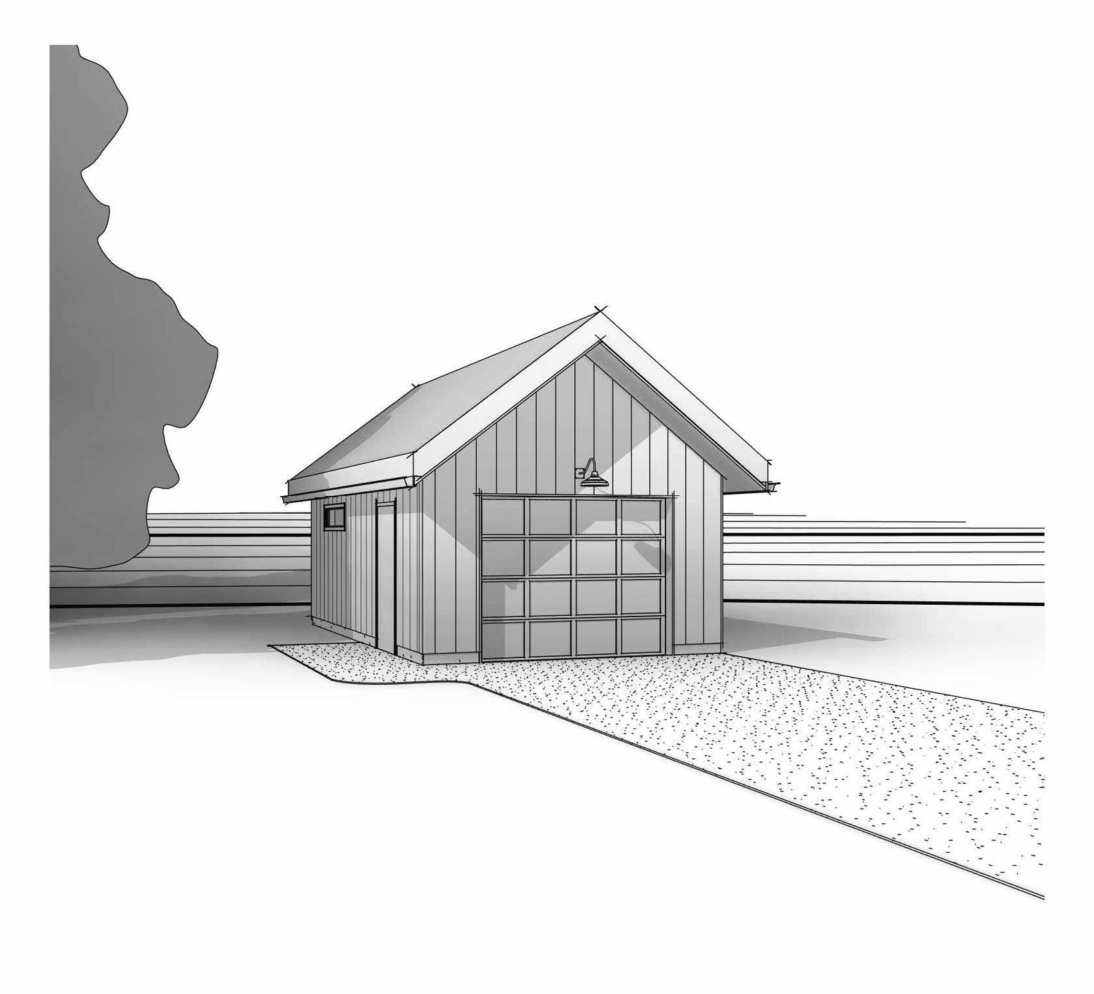 14' X 22' Detached Single Car Garage | Gable Roof - Etsy