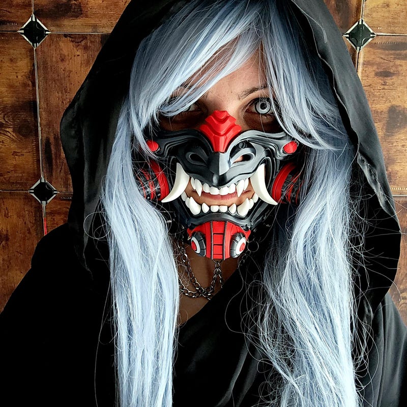 Cyberpunk Jaw Mask - Etsy