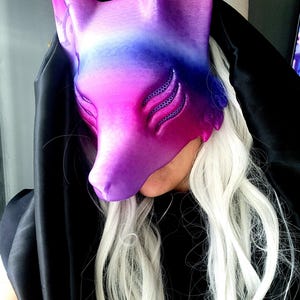 6 Eyed Kitsune Mask | Kitsune Cosplay Mask | Mythical Fox Mask With ...