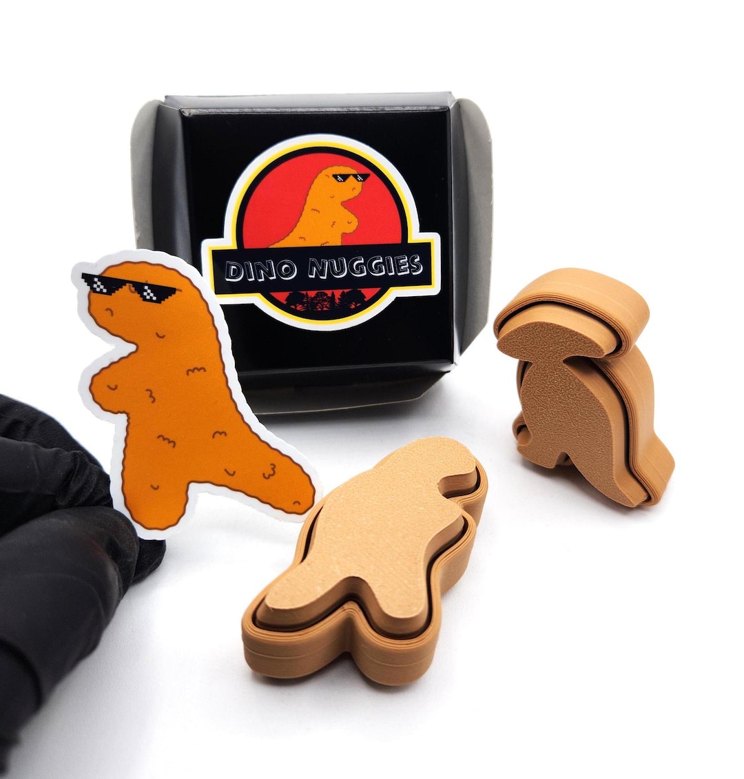 Dino Nuggies Fidget Clicker | Dino Nuggets | Dinosaur Chicken Nugget ...