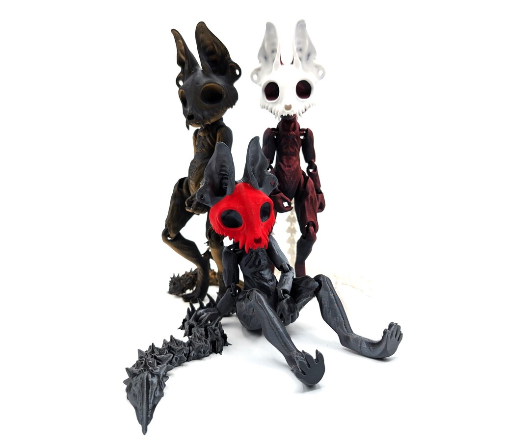 Creepy Articulated Demon Doll | 3D Printed | Demon Doll 10.5 ...