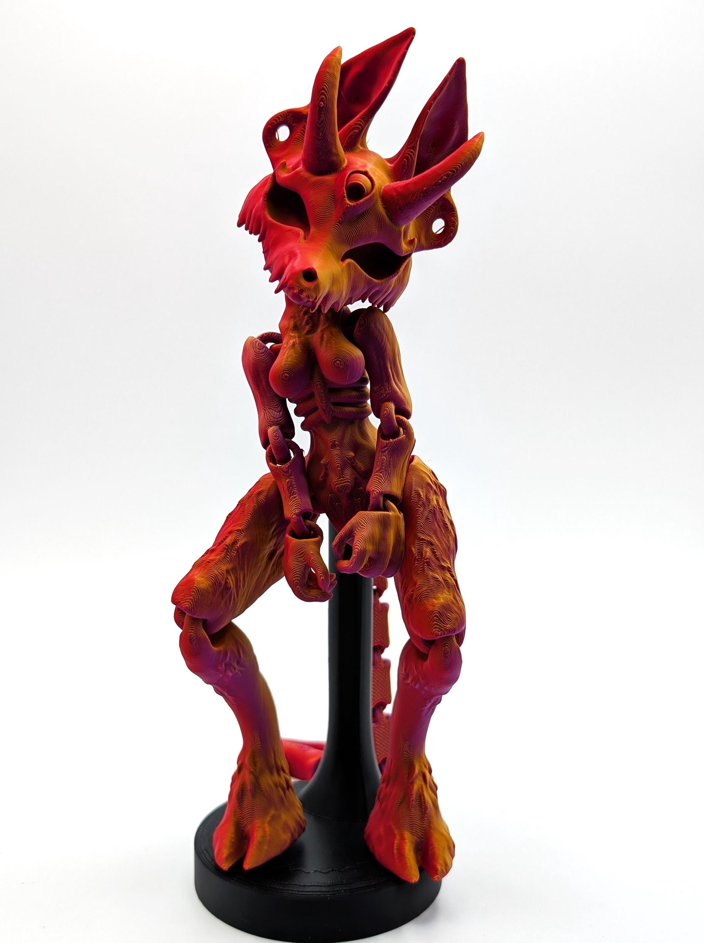 Imp Demon Doll | Gothic Articulated Figurine | Customizable Creepy Doll | Demonic Fantasy Toy ...