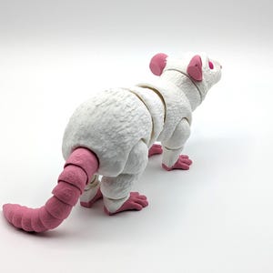 Adorable 3d-printed Posable Rat Toy – Unique Handcrafted Collectible ...