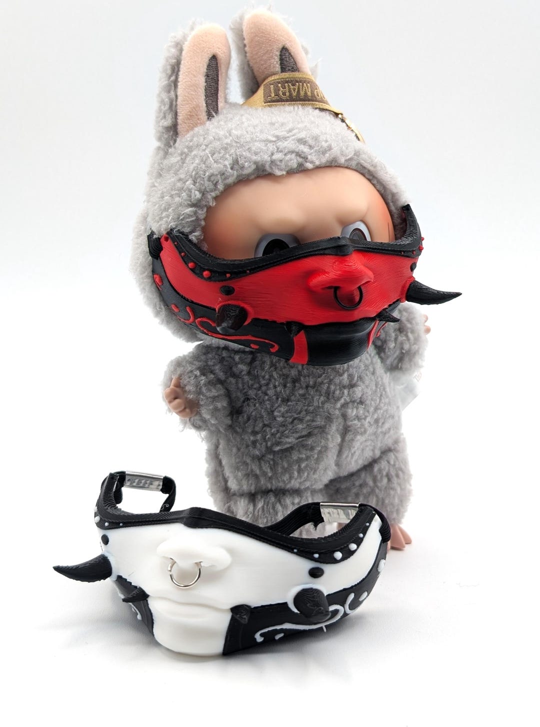 Labubu Hannya Mask | Labubu Oni Mask | Labubu Samurai Mask | Labubu ...