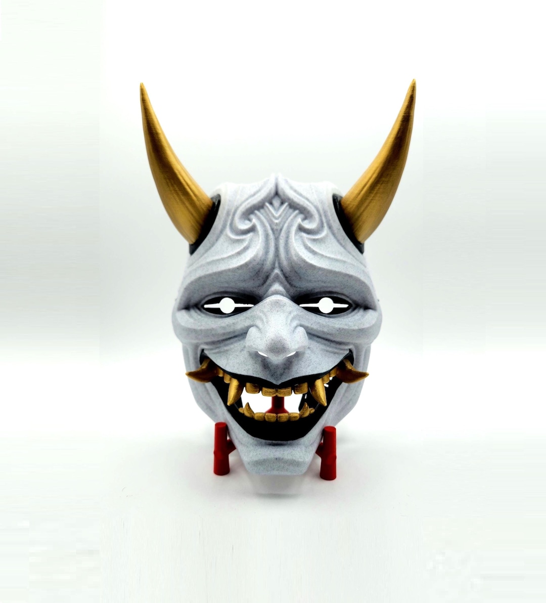 Oni Mask | 3d-printed JDM Mask | Samurai Demon Cosplay & Decor - Etsy