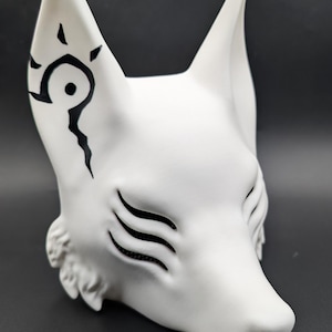6 Eyed Kitsune Mask | Kitsune Cosplay Mask | Mythical Fox Mask With ...