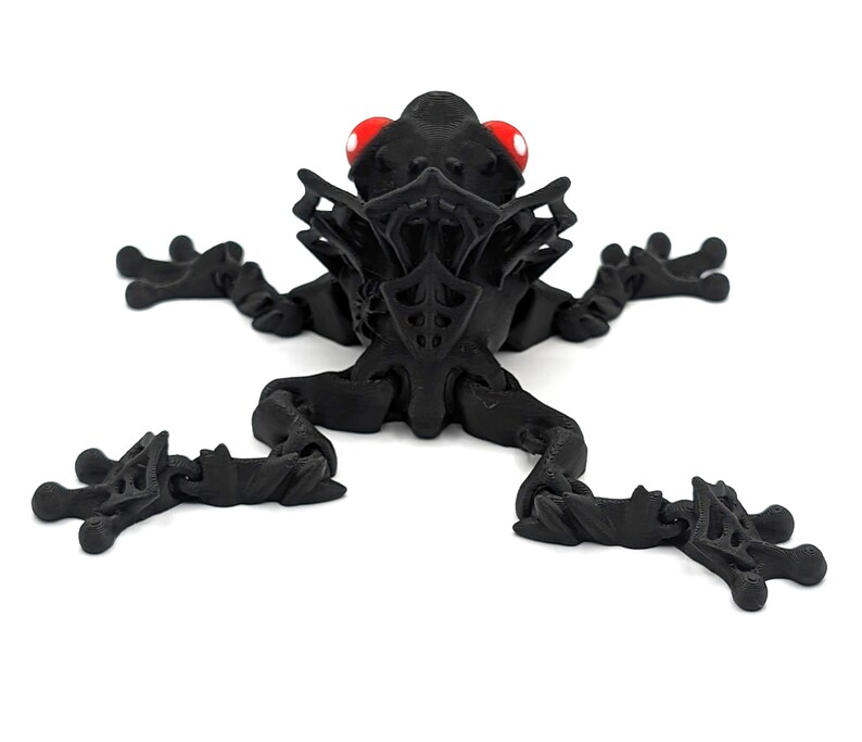 Articulated Frog Toy Frogula Vampire Frog Articulated Fidget Toy 3D Printed Cinderwing3d Counf ...