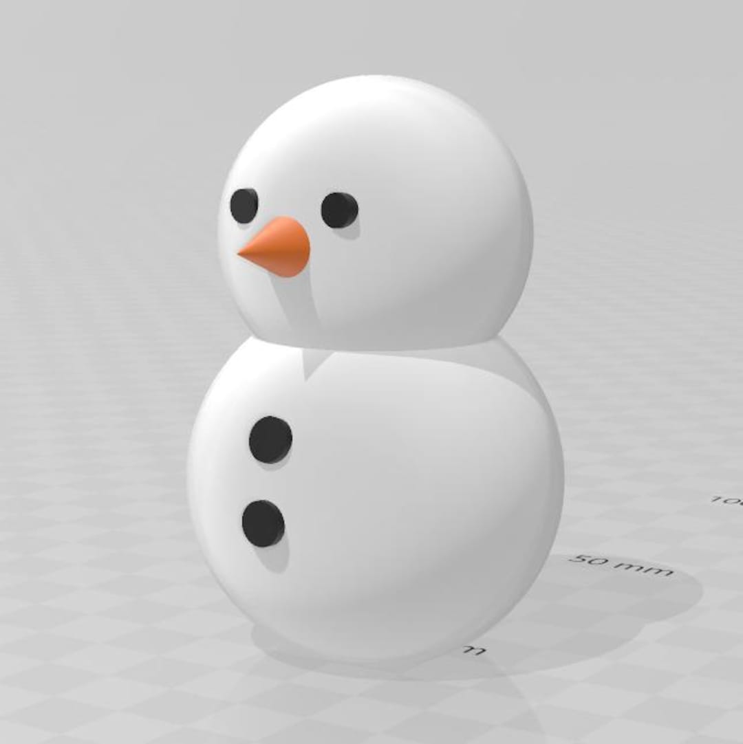 Snowman 3d Model Stl File for 3d Printing Download File Home File Ready ...