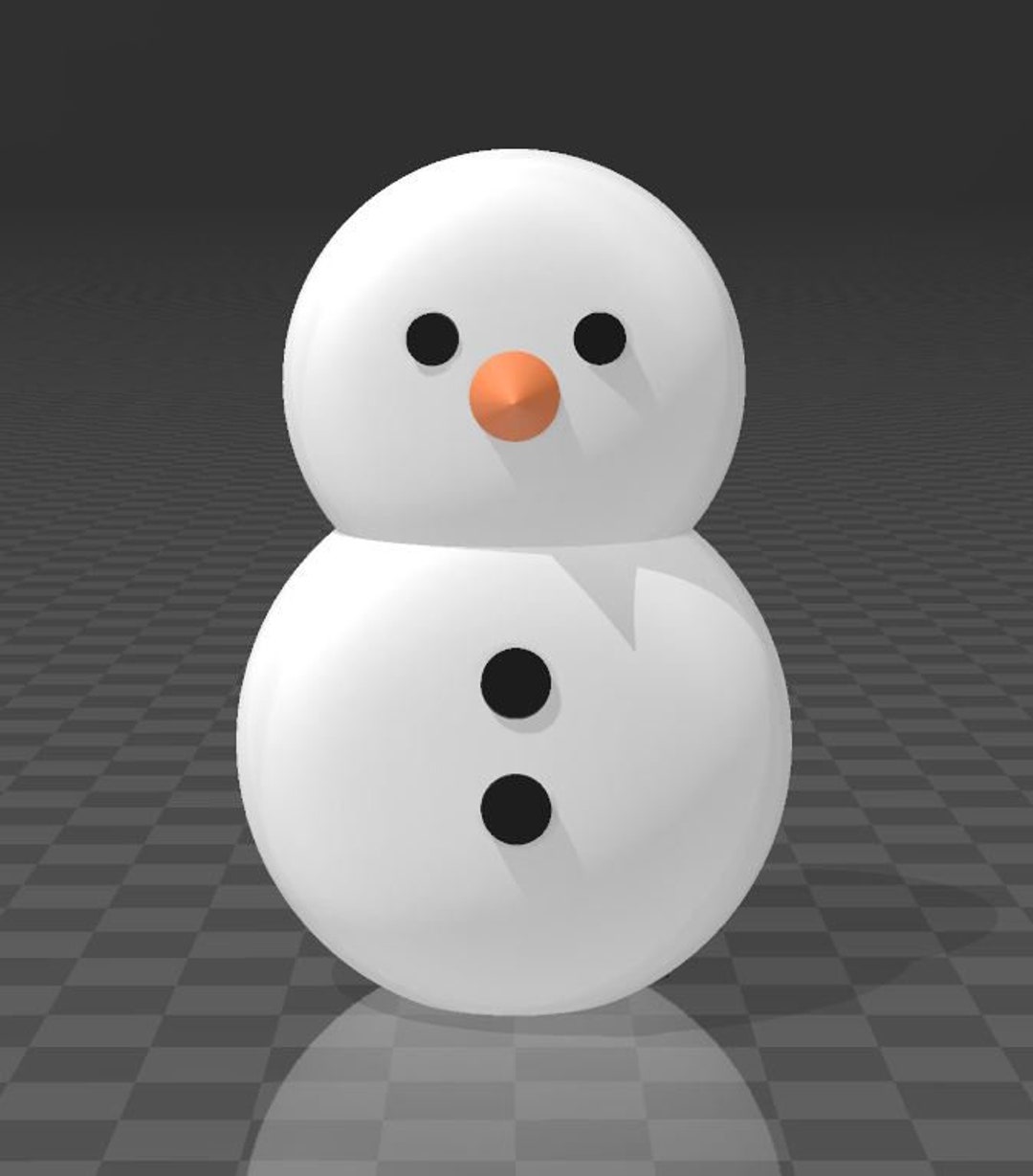 Snowman 3d Model Stl File for 3d Printing Download File Home File Ready ...
