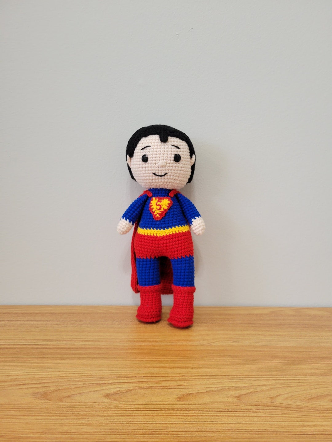 Crochet Superman - Amigurumi - Tierno Peluche - Superhero Plush ...