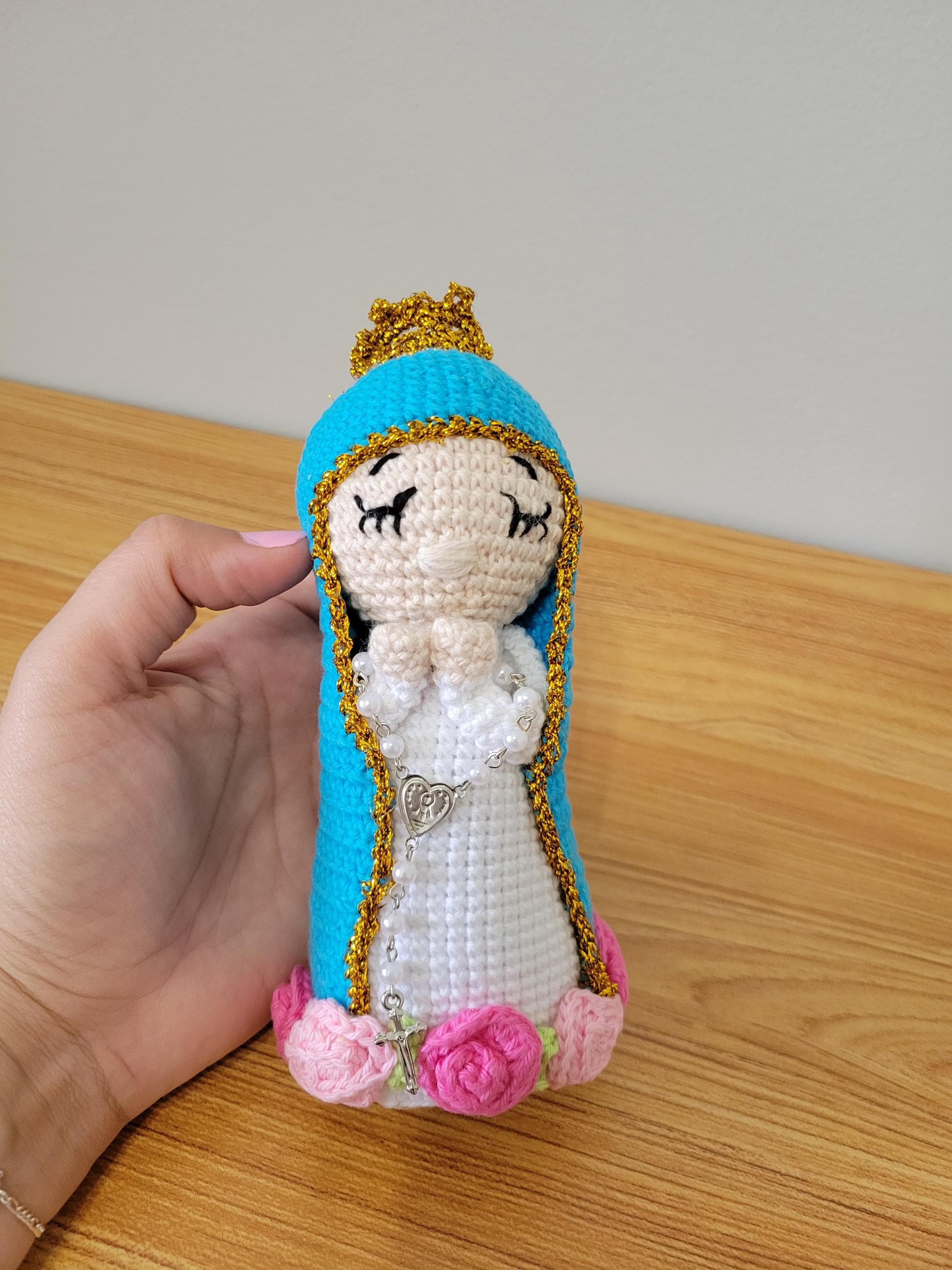 Blessed Mother Crochet Doll, Crochet Virgin Mary Doll - Amigurumi ...