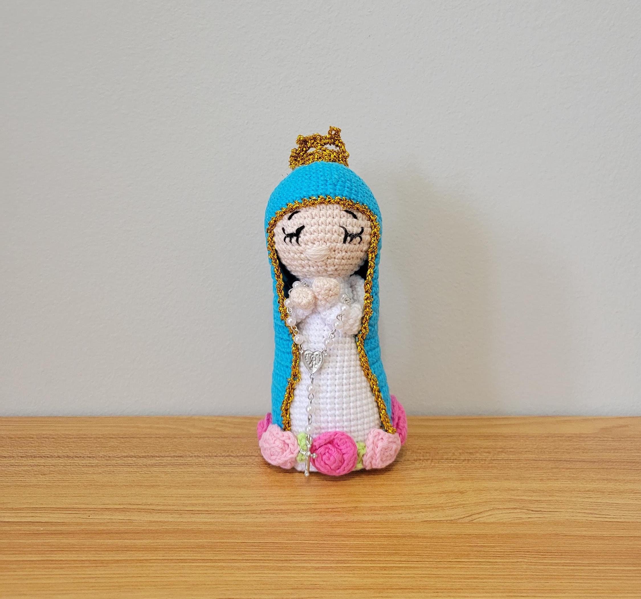 Blessed Mother Crochet Doll, Crochet Virgin Mary Doll - Amigurumi ...