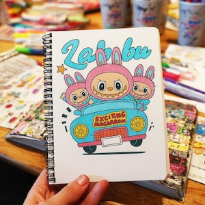 Labubu Coloring Book, Labubu Gift Lover, Fun Activity for Kids, Kawaii ...
