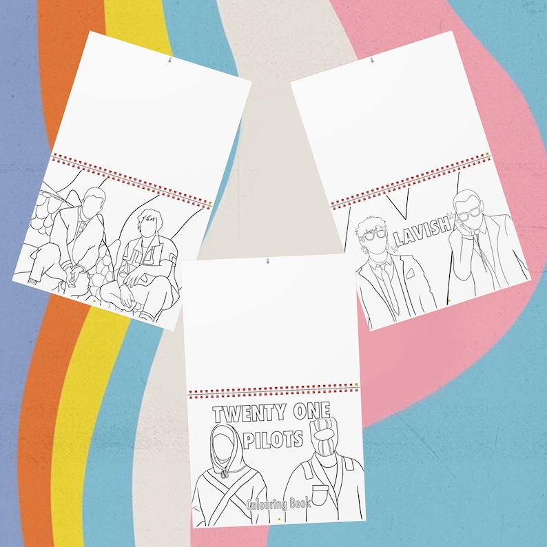 Twenty One Pilots Coloring Book Clancy Clique Art - Etsy